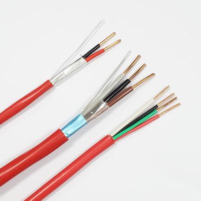 Cina Cavo di allarme antincendio a doppino intrecciato in PVC rosso non schermato con conduttore in rame solido UL FPLR 4C 14AWG in vendita
