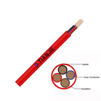 Cina TIANJIE - 4C 2.5mm2/14AWG UL1424 elencato non schermato in rame solido con rivestimento in PVC Cavo di allarme antincendio FPL FPLR Cavo di sicurezza in vendita