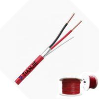 China Shielded Solid Copper 2 Core 18AWG Red Alarm System Cable for Fire Protection for sale