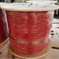 China Shielded Solid Copper 2 Core 18AWG Red Alarm System Cable for Fire Protection for sale