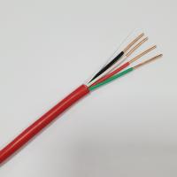 China FPLR 4C 18AWG Solid Copper Unshielded Smoke Alarm Cable Red White UL Riser FT4 for sale