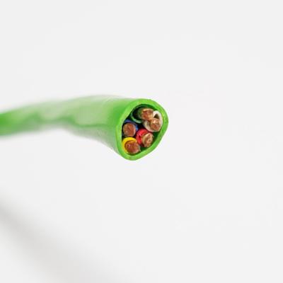 Cina CL2R o CL3R 5C 18AWG Conduttore in rame nudo solido Isolato Cavo termostato in PVC verde per apparecchio di riscaldamento aria condizionata in vendita