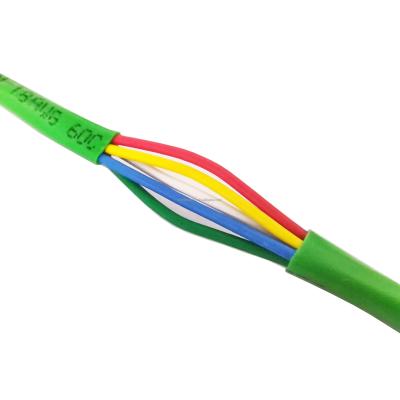 Cina CL2R o CL3R 5C 18AWG Conduttore in rame nudo solido Isolato Cavo termostato in PVC verde per apparecchio di riscaldamento aria condizionata in vendita