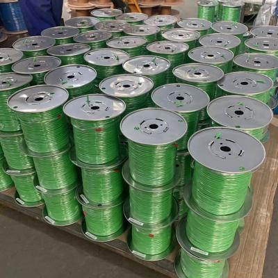 Cina CL2R o CL3R 5C 18AWG Conduttore in rame nudo solido Isolato Cavo termostato in PVC verde per apparecchio di riscaldamento aria condizionata in vendita