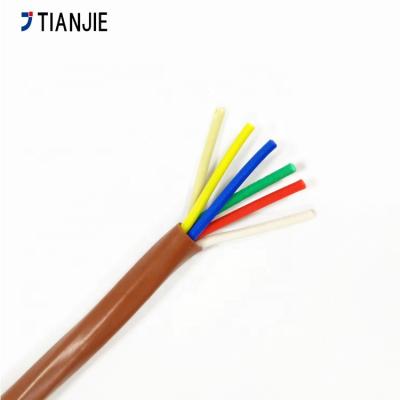 China CL2R ou CL3R 6C 18AWG condutor de cobre nu sólido marrom pvc Cabo do termostato para sistema de controle do termostato à venda