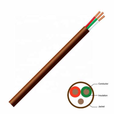 Cina TIANJIE-3c 20awg cavo del termostato con rivestimento in pvc marrone conduttore in rame nudo per termostato in vendita