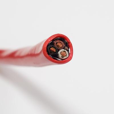 Cina Cavo di allarme antincendio a doppino intrecciato in PVC rosso schermato con conduttore in rame solido UL FPLR 3C 14AWG in vendita