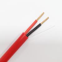 China UL FPLR Red Solid Copper Control Cable 2C 24AWG Unshielded 300V Fire Alarm for sale