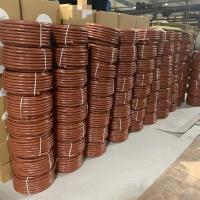 China 8 Conductor 18 AWG Solid Bare Copper Thermostat Cable PVC Jacket Brown 150V for sale