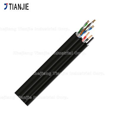 Cina Cavo di alimentazione UTP CAT6 18awg Cavo siamese composito in rame nudo solido in vendita