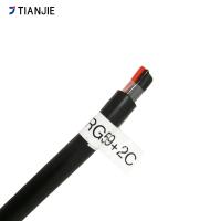 China 75 Ohm Composite Power Cable RG59+2C 0.5mm PVC Jacket for Security System for sale