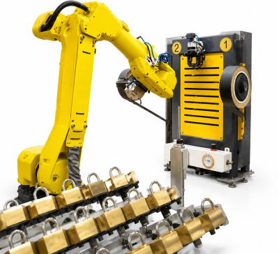 China Labor Cost Reduction Robotic Polishing Machine for Brass Lock Production for sale