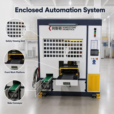 China 24/7 Consistent Production Robotic Grinding Machine For Complex Cast Iron Foundry Castings for sale