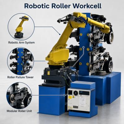 China High Consistency Robotic Surface Polishing System For Metal Bathroom Fixtures for sale