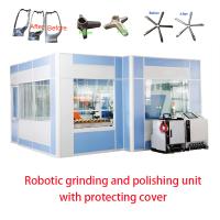 China Automatic Robot Polishing Machine with Pallet System PLC Process Parameter Software for sale