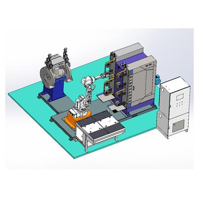 China Automatic Metal Polishing Machine Robotic Arm Buffing Grinding Sanding System for Sheet Metal Plate for sale