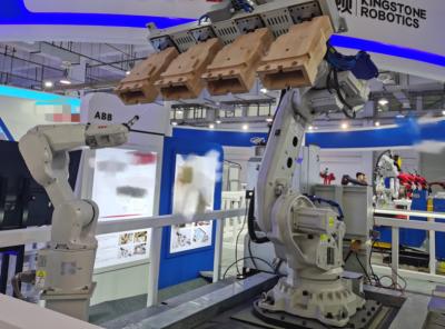 China Dust Collection Robotic Polishing Machine Automatic Metal Buffing Grinding Cell Clean Workshop for Sand Core for sale