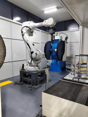 China Completely Solution Robotic Deburring Machine For Aluminum Universal Joint Yoke for sale