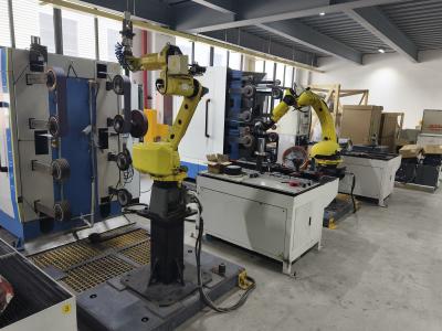 China Six Axis Robotic Polishing Machine PLC Control For Cast Aluminum Products for sale