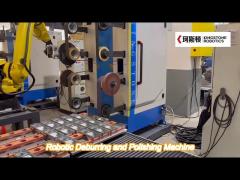 cnc controlled deburring and polishing machine 6 axis for hydraulic components