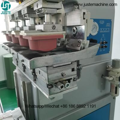 China 4Color Cheap Lower Price Pad Printer Roller Robot Automatic Eraser Pad Printing Machine For Shoe Sole Heel Glove Insole for sale