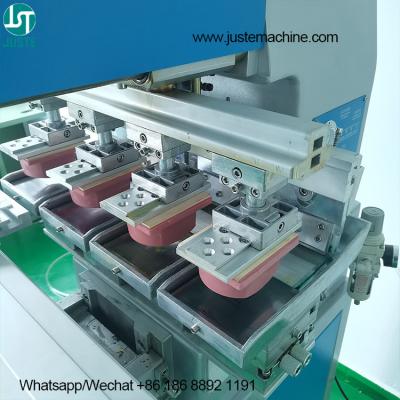 China 4Color Cheap Lower Price Pad Printer Roller Robot Automatic Eraser Pad Printing Machine For Shoe Sole Heel Glove Insole for sale