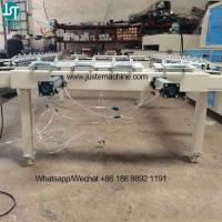 China JUSTE JST-SC1215P Pneumatic Screen Stretcher 1200×1500mm Semi-Automatic Industrial Tensioning Machine for sale