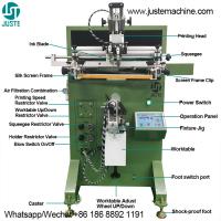 China Pneumatic Plastic Pipe Screen Printing Machine 1 Color 220V 110V for Cylindrical Conical Containers for sale