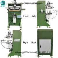 China Pneumatic Plastic Pipe Screen Printing Machine 1 Color 220V 110V for Cylindrical Conical Containers for sale