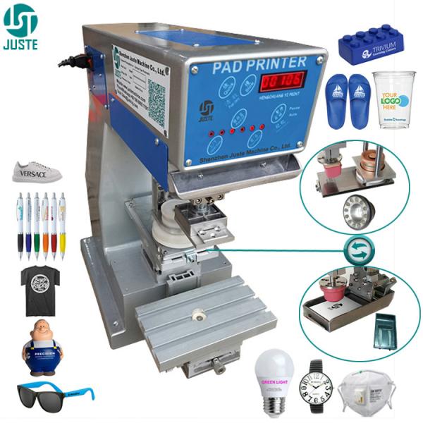 Quality Single Color Pad Printing Machine Desktop Atomatic Clipper Small Sale Holder Pad Printer For Micro Sd Card Coffee Cup for sale