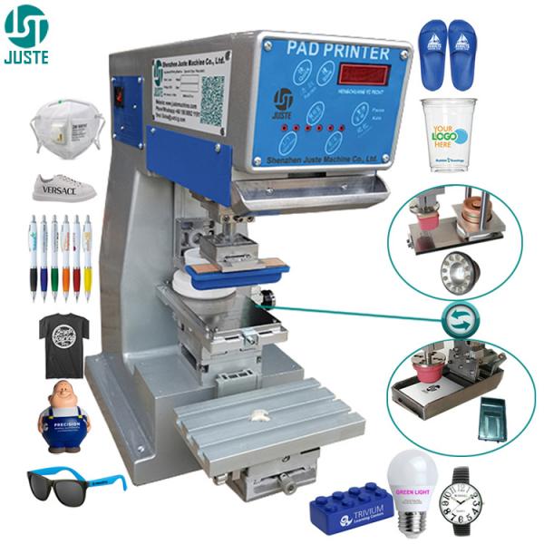 Quality 1 Colour Desktop Pad Printing Machine Single Transverse Flow Model Line Pad for sale