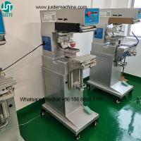 China Automatic Pneumatic Pad Printing Machine 1 Color 220V 50HZ for Plastic Bottles Fabric Round Items for sale