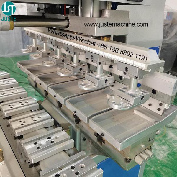 Tinta Coppa 6 Color Pad Stampante Conveyor Tampographie Completamente Automatica Cina Lama Usata Pad Stampante Con Accessori