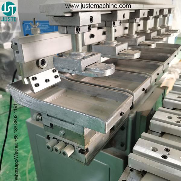 Tinta Coppa 6 Color Pad Stampante Conveyor Tampographie Completamente Automatica Cina Lama Usata Pad Stampante Con Accessori