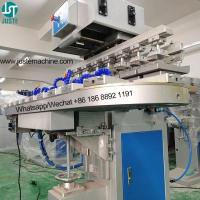 China 8 Index Color Pad Printing Machine Conveyor Pad Printer For Wooden Handle Micro Sd Card Poker Chips Ceramic Dog Bowl for sale
