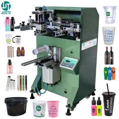 China Paper Cups Silk Screen Printing Machine Manufacturing Prices Round Plastic Glass Bottle Automatic Prints Screen Printer for sale