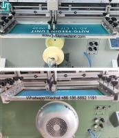 China Automatic Pneumatic Screen Printing Machine 1 Color 220V 110V for Cylindrical Flat Products for sale