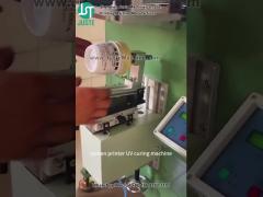 Curve Screen Printer Printing Cylinder Shape For Plastic Bottle Cup