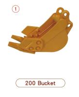 China EPA Certified Mini Excavator Bucket Accessories for 1-8 Ton Models with Quick-Connect System for sale