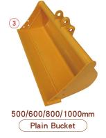 China EPA Certified Mini Excavator Bucket Accessories for 1-8 Ton Models with Quick-Connect System for sale