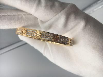 Cina Braccialetto dell'oro, braccialetto Rose Gold With 204 brillante - diamanti tagliati in vendita
