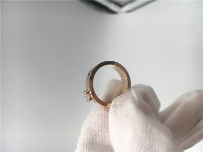 Cina Brillante - oro giallo tagliato N4250100 dell'anello 18K del solitario di amore del diamante in vendita
