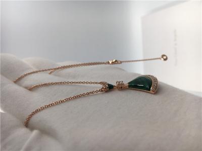 Cina Collana di sogno CL857473 dei gioielli delle dive di lusso di lusso dei gioielli con malachite/diamanti in vendita