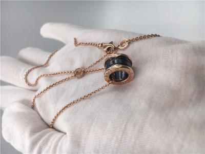 Cina Oro rosa di lusso dei gioielli B Zero1 Necklace18K del CL855762 delle donne con ceramico nero in vendita