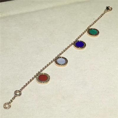 Cina Donne semplici su misura del braccialetto del braccialetto dell'oro 18k con la madreperla/cornalina in vendita