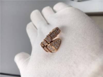 Cina Oro di lusso Ring With Full Pavé Diamonds AN855116 dell'anello 18K di Serpenti dei gioielli in vendita