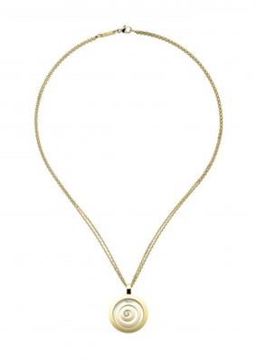 Cina forma rotonda del pendente felice di spirito dei gioielli di Chopard dell'oro 18K con i diamanti naturali in vendita