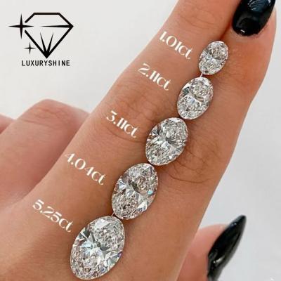 China VVS Lab Grown Diamond D-F Color White Oval Excellent Cut 0.1-10CT with IGI Certificate 3EX Cut Stones for sale
