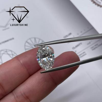 Cina LuxuryShine 0.1-10CT VVS2 Diamante coltivato in laboratorio D-F Colore Bianco Ovale Ottimo Taglio Con Certificato IGI 3EX Pietre tagliate da LuxuryShine in vendita