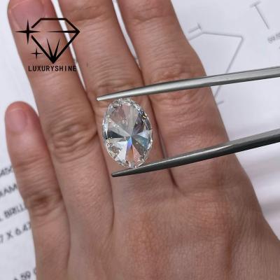 Cina LuxuryShine 0.1-10CT VVS2 Diamante coltivato in laboratorio D-F Colore Bianco Ovale Ottimo Taglio Con Certificato IGI 3EX Pietre tagliate da LuxuryShine in vendita